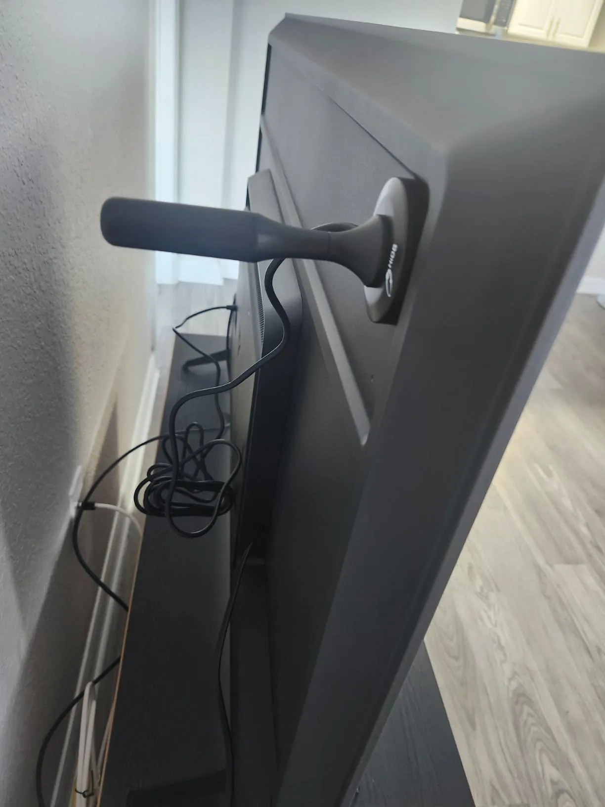 UltraLink antenna installed on back of TV